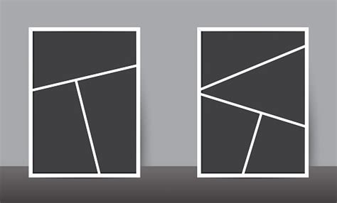 수직 콜라주 세트 레이아웃 템플릿입니다 사진 또는 일러스트레이션의 프레임입니다 사진 사진 사진 콜라주 사진 퍼즐 무드 보드 0명에 대한 스톡 벡터 아트 및 기타 이미지