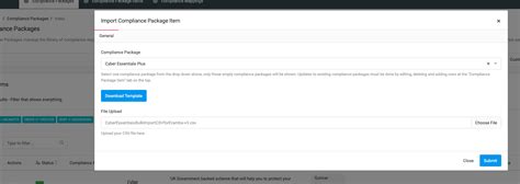 Bug Import Of Compliance Package Items Forum Software Eramba