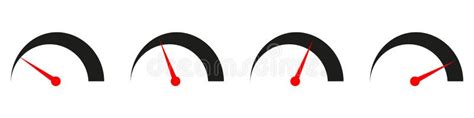 Speedometer Tachometer Icon Speed Indicator Sign Internet Car Speed Performance Concept