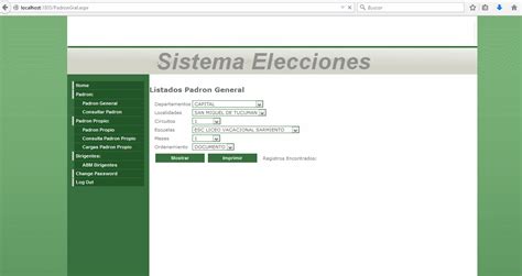 Sistema Elecciones Sistema Elecciones
