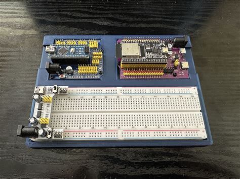 Arduino UNO Nano ESP32 Breadboard Base By Nikos Download Free STL Model Printables Com