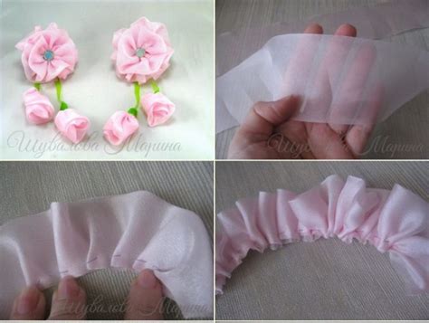 Цветы в технике канзаши