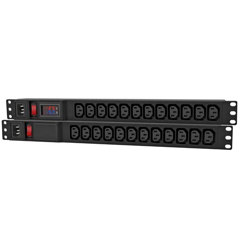 12 X C13 C14 Inlet 1u Horizontal Metered Pdu Circuit Breaker