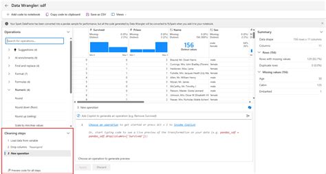 Explore And Transform Spark Data With Data Wrangler Microsoft Fabric Microsoft Learn