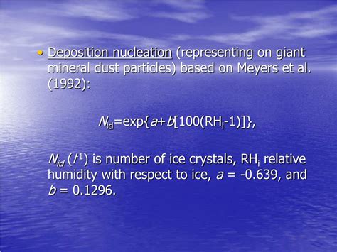 Ppt Developing Ice Nucleation Parameterization For Application In Cam Powerpoint Presentation