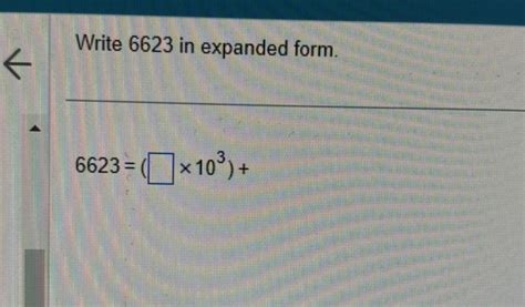 Write 6623 In Expanded Form 6623 103 StudyX