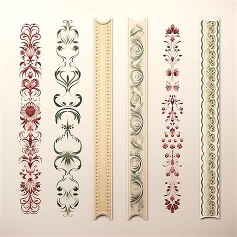Premium Photo Design Of Vintage Lace Borderline Lace Patterns Vintage