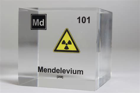 Mendelevium Element Cube Engineered Labs