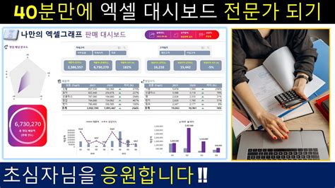 정말로 40분만에 엑셀 대시보드 전문가 되기 판매 분석 엑셀 대시보드 템플릿 제작 Youtube