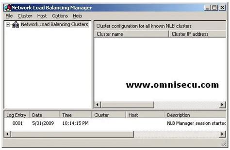 Windows 2003 Network Load Balancing Manager Nlbmgrexe
