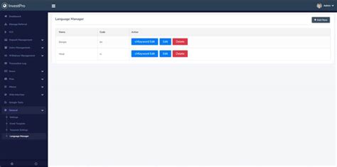 Investpro 투자 및 재무 관리 소스 코드투자 배당 시스템가상 화폐 베팅 시스템의 다국어 해외 버전 Nanya Source Code Network