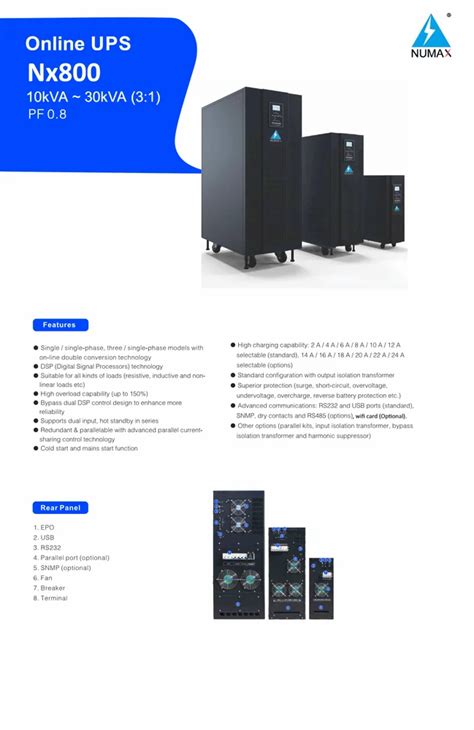 Numax Nx815 3 1 Online Ups With Isolation Transformer 380 400 415 Vac 15 Kva At ₹ 250000