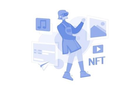 premium vector create nft using vr tech
