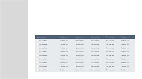 Responsive Table Figma