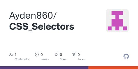 Github Ayden860cssselectors