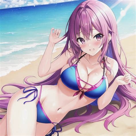 Beach Anime Girl By Somerandomartistx On Deviantart