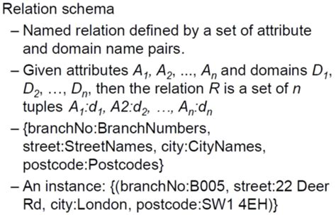 Week 3 Relational Model And Relational Algebra Flashcards Quizlet