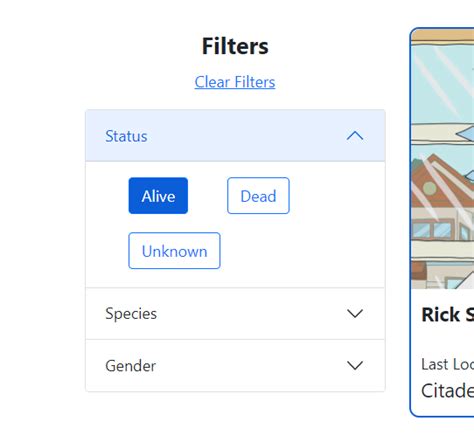 Reactjs Project Build A Rick And Morty Character Wiki