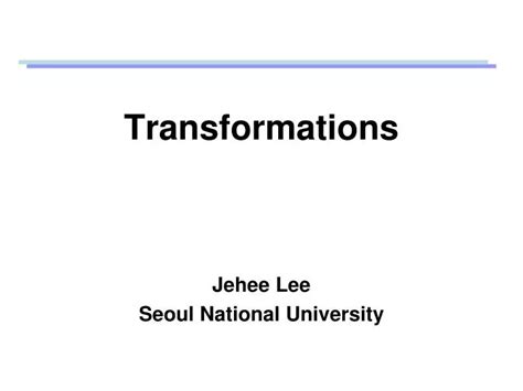 PPT Transformations PowerPoint Presentation Free Download ID 548153