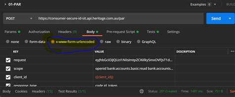 How To Set Keyvalue Pairs As X Form Urlencoded Type In