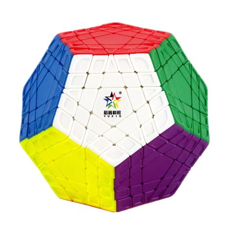 YuXin Huanglong Gigaminx 큐브 스티커리스 5x5 12 면체 퍼즐 큐브, 스피드 12 면, Megaminx ...