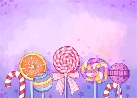 Purple Lollipop Candy Background Rainbow Candy Fruit Candy Love Background Image And
