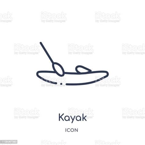 항해 개요 컬렉션에서 카약 아이콘입니다 얇은 라인 카약 아이콘 흰색 배경에 고립입니다 강에 대한 스톡 벡터 아트 및 기타 이미지 강 경쟁 관광 Istock