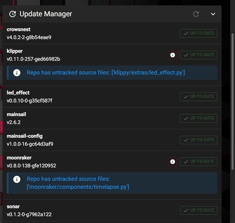 After Last Update Seeing These Messages In The Update Manager General Discussion Team FDM