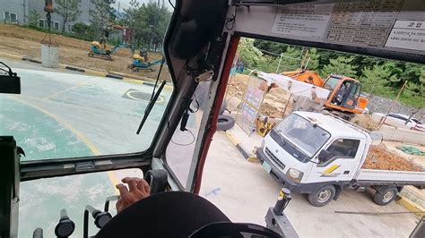 [온양아산중장비학원]기중기 실기시험 작업레버 조작영상 Youtube