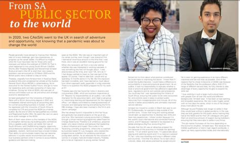 thobeka ngcobo ca sa on linkedin i am excited to share our first feature in the asa magazine