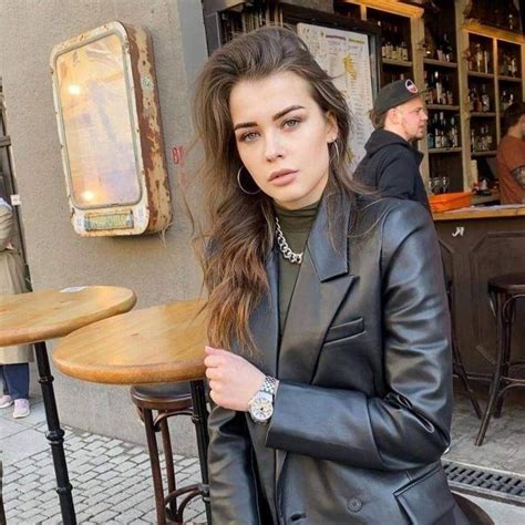 Pin By Danny On Girls In Leather Jackets Leather Coat Jacket Leather