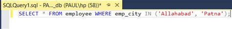 Sql Logical Operators Geeksforgeeks