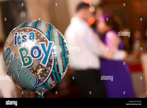 Party Balloon With Text Message Stock Photo Alamy
