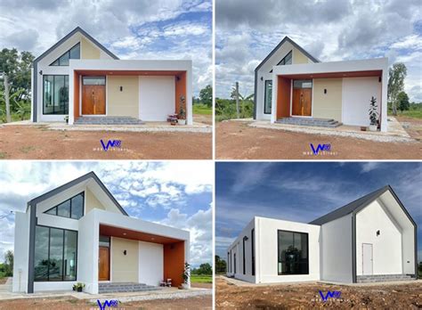 บ้านสไตล์นอร์ดิก สุดแนว พร้อมคลอสกลางไว้จัดสวน