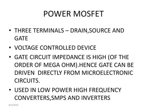 Unit 1 Power Semiconductor Devices PPTX Consumer Electronics Technology Computing