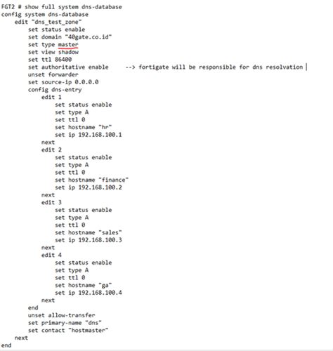Technical Tip Implement Fortigate As A Local Dns Fortinet Community