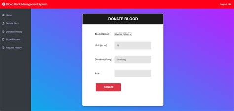Github Fullstack Verse Blood Bank Management