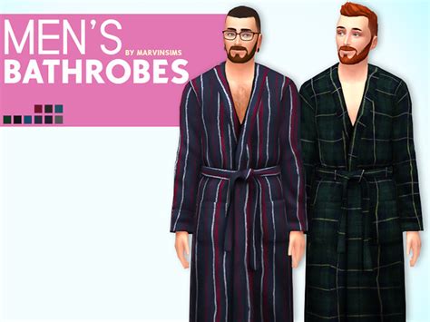Custom Bathrobe Cc For The Sims 4 Male Female Fandomspot