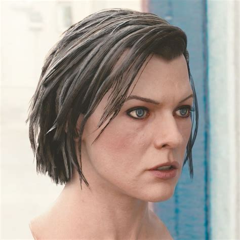 Artstation 3d Model Milla Jovovich Head V2 Resident Evil Alice