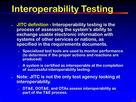 Ppt C4i Interoperability Certification And Testing Process Powerpoint Presentation Id 4538050