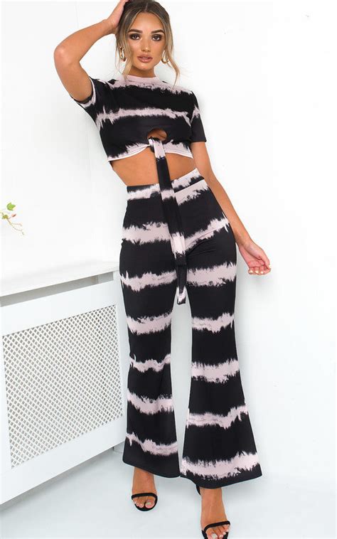 Tasha Tie Dye Co Ord In Pink Ikrush