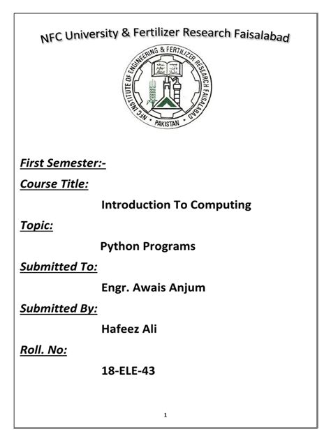 Itc Python Programs Pdf Python Programming Language Programming