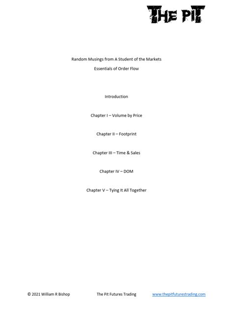 Essentialsoforderflow14 Pdf Auction Prices