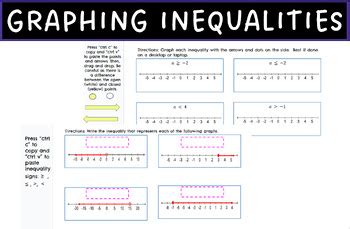 Graphing Inequalities Digital Interactive Google Slides Activity