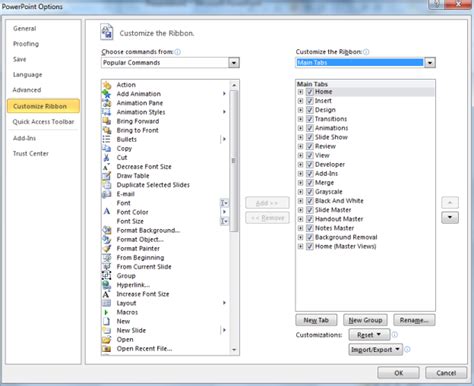PowerPoint Add To Ribbon