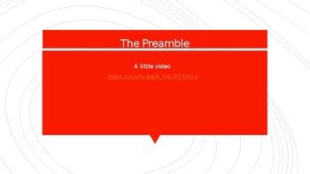 Preamble Powerpoint By Leonaenae Tpt
