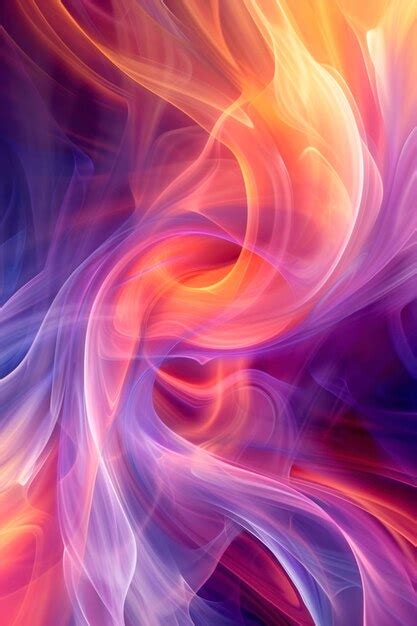Abstract Swirls And Curves Background A Dynamic And Fluid Scene Featuring Abstract Swirls And