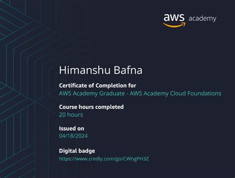 Aws Cloudcomputing Certification Careergrowth Himanshu Bafna