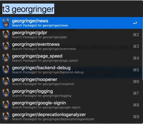 search typo3 composer packages packal