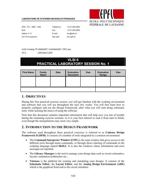 Full Custom Analog IC Design Using Cadence DFII Virtuoso Assura